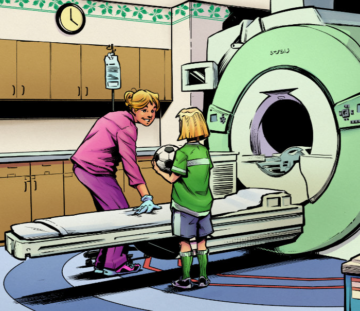 Comic Assent helps young patients grasp research studies